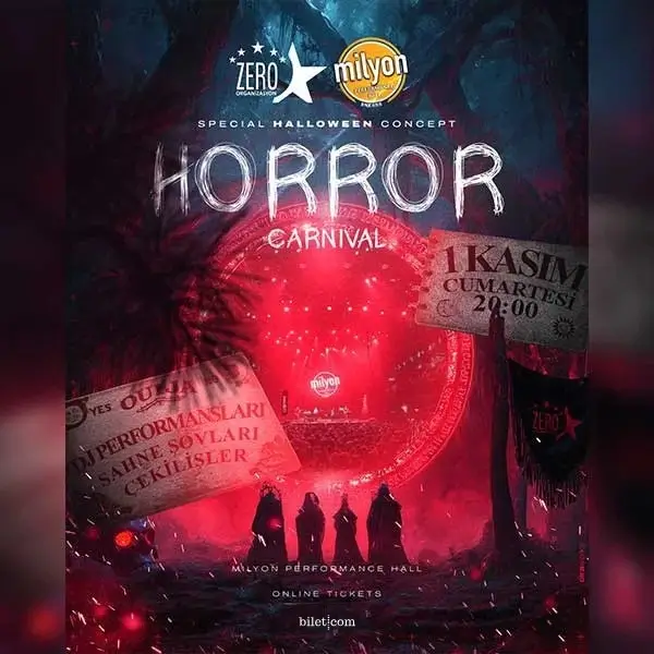 Horror Carnival Bileti - Milyon Performance Hall Ankara, Ankara | Bilet.com